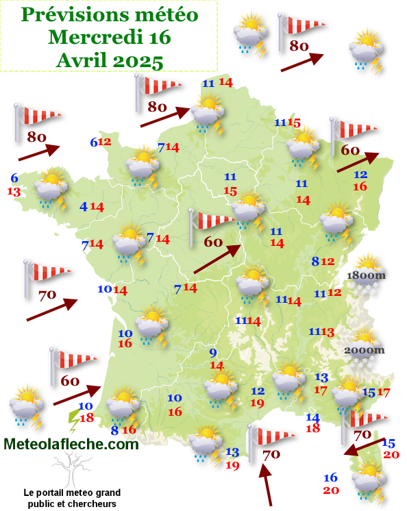 Previsions meteo France 7 et 16 jours gratuites - weather forecast France Previsions meteo France 7 et 16 jours gratuites - weather forecast France